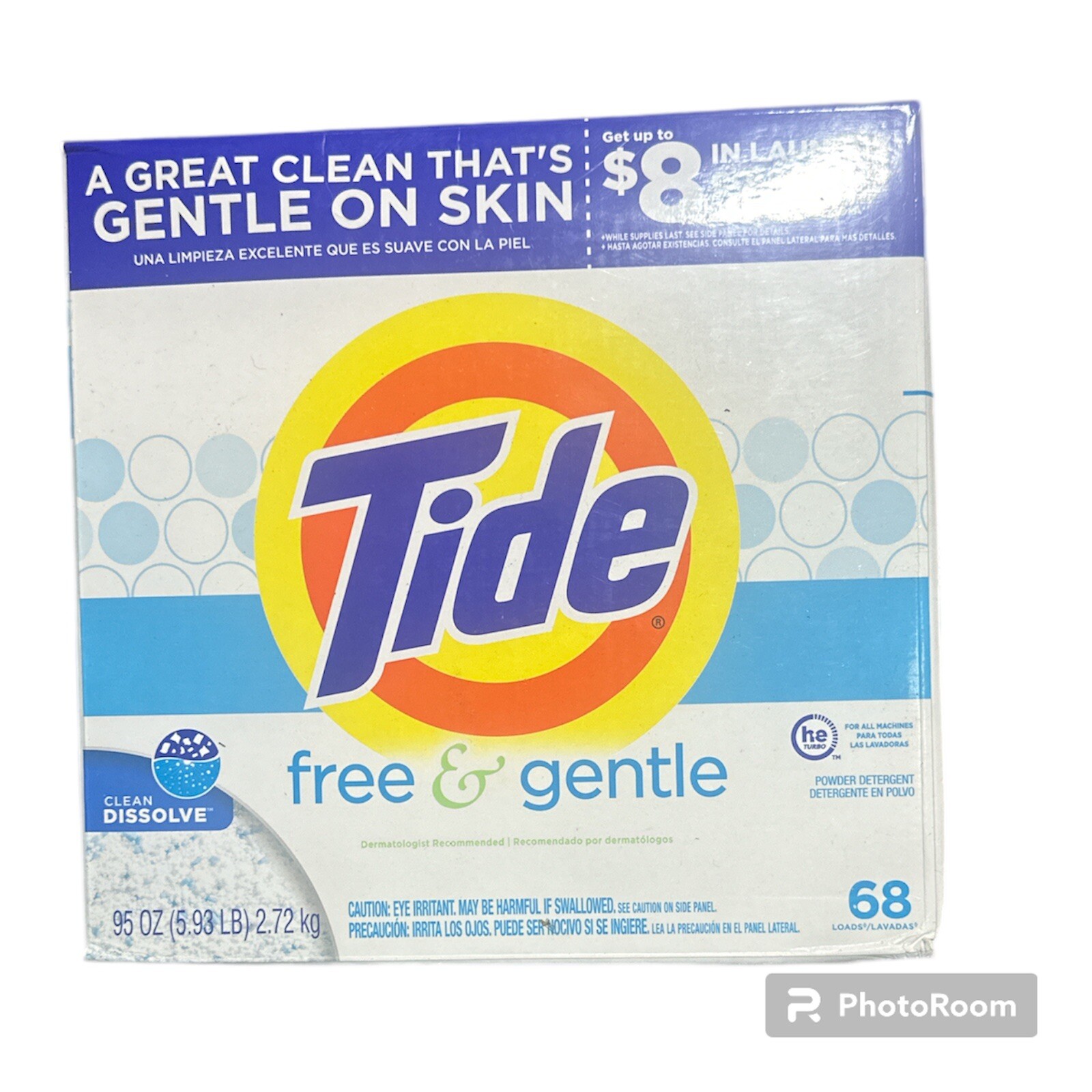 Tide Free and Gentle Laundry Detergent Powder 68 Loads 95 Oz | Wonky ...