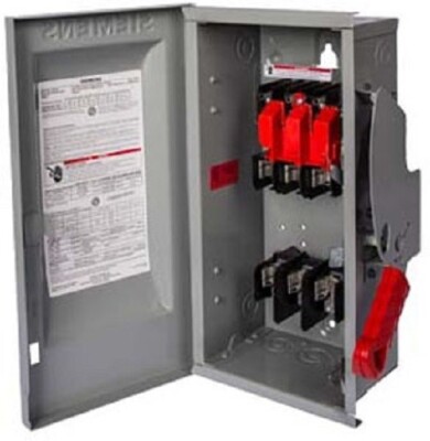 HF362N ITE 3P 600V 60A 4W FUSED HEAVY DUTY NEMA 1 SAFETY DISCONNECT ...