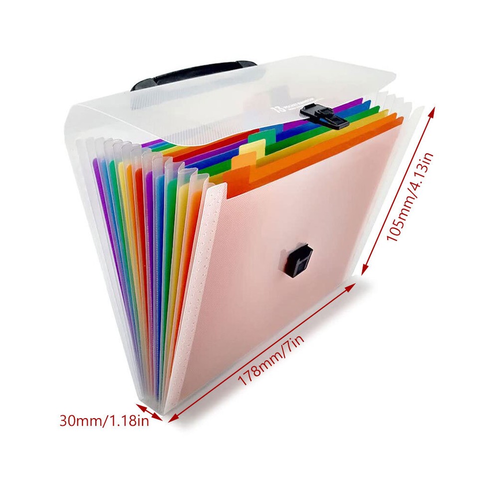 Plastic Business Document File Expanding Bags Large Capacity Desktop ...