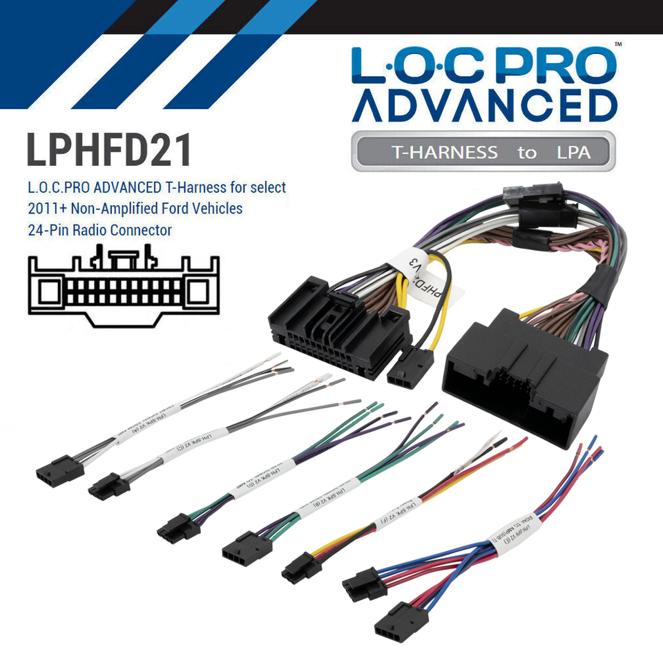 PAC LPHFD21 Amplifier Integration T-Harness for 2011-2020 Non-Amplified ...