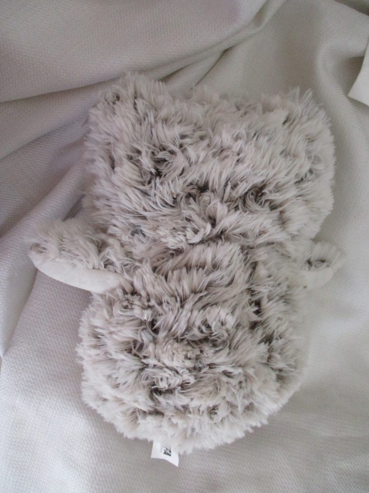 GOFFA int 'l PLUSH OWL SOFT CUTE LOVEY 10" cream ivory sparkle eyes ...
