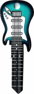 Electric Guitar House Key Blank - Surf Green - Collectable - Keys ...