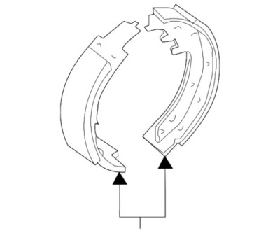 D4060-3JA0C Nissan Shoe set-parking brake D40603JA0C, New Genuine OEM ...