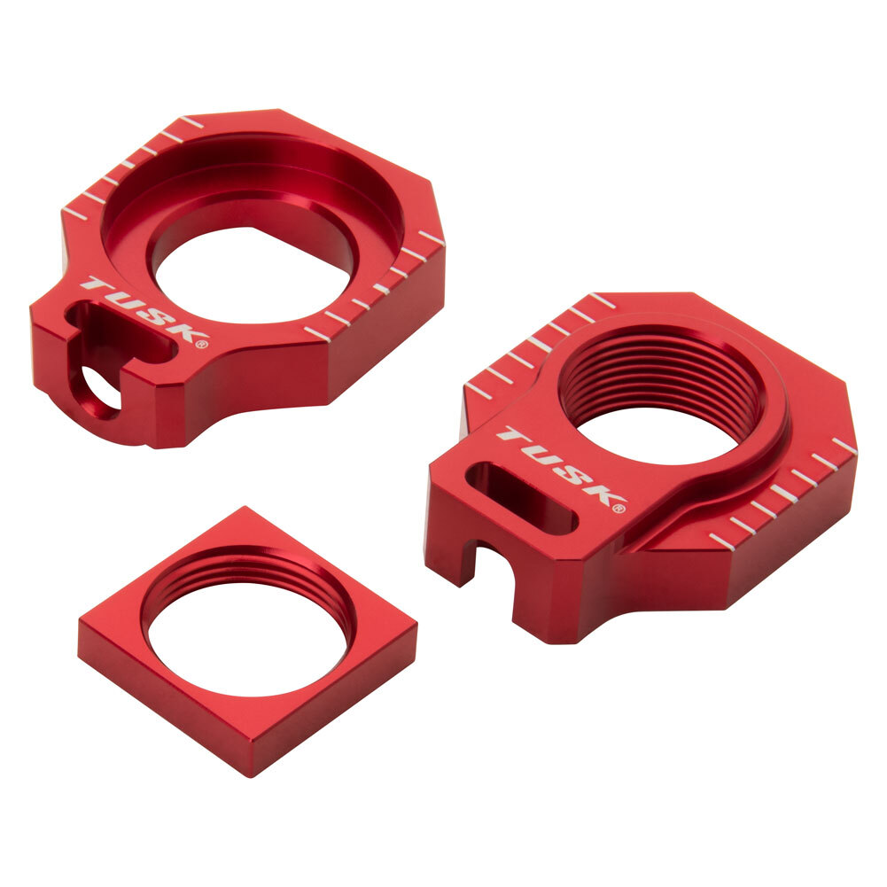 Tusk Racing Axle Block Red For KTM 250 SX-F Troy Lee Designs 2021 | eBay