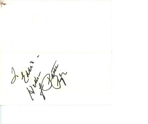 Autographed inside of Table Tent Singer Patti Page | eBay