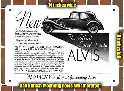 Metal Sign - 1935 Alvis - 10x14 inches | eBay