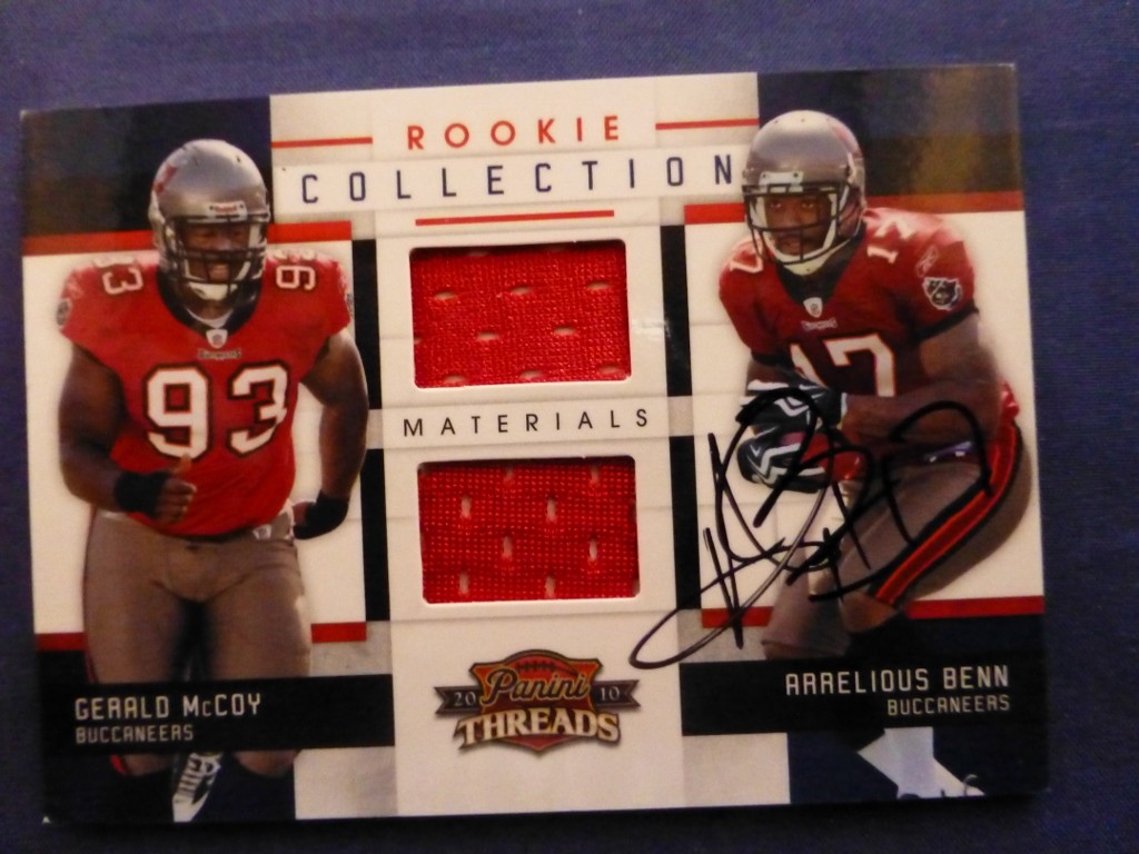 Gerald McCoy & Arrelious Benn (Signed) Game Used Jersey Football Card ...