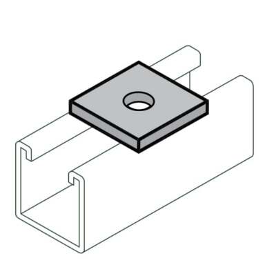 Anvil 2400208985 Square Washer, 3/4 In Nominal, Carbon Steel, Electro ...