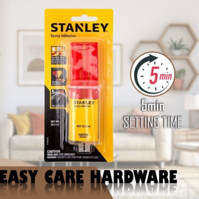 Stanley Epoxy Adhesive Super Strong Glue A and B Repair Kit 5 min Quick ...