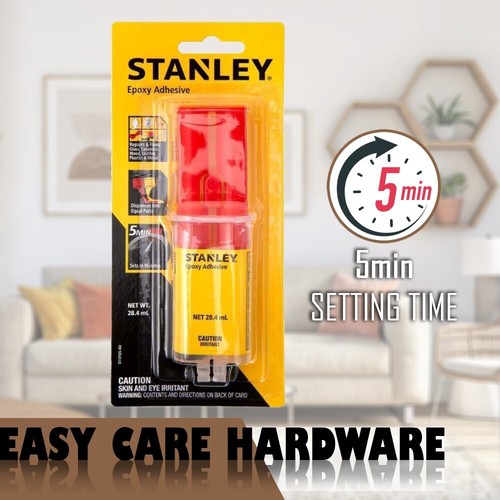Stanley Epoxy Adhesive Super Strong Glue A and B Repair Kit 5 min Quick ...