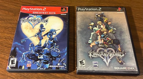 Kingdom Hearts 1 GH/2 Black Label - PS2 PlayStation 2 Bundle Lot Tested ...