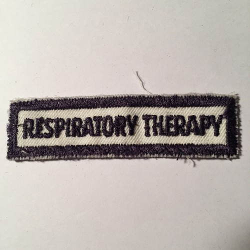 Respiratory Therapy Patch Embroidered Sew On Medical Health Care ...