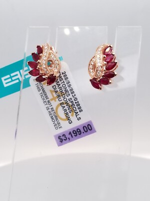 EFFY® Ruby (2-5/8 ct. t.w.) & Diamond (1/5 ct. t.w.) Stud Earrings 14k ...