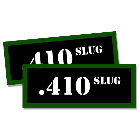 410 SLUG Ammo Can Decals Ammunition Ammo Can Labels 3"x1.15" Vinyl ...