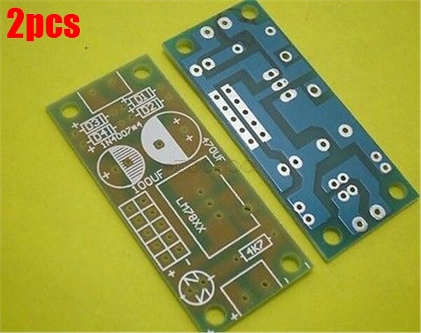 2Pcs L78XX Pcb LM78XX LM7805 LM7812 Fixed Regulator Pcb Board Fast ...