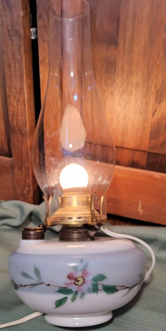 Antique Victorian Hanging Electrified Kerosene Oil Library Parlor Lamp ...