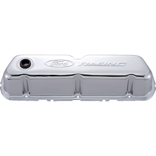 for FORD Chrome Steel Valve Cover Set w/Ford Racing Logo- 302-070 | eBay