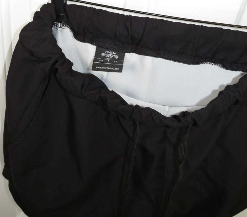 Invicta Kuru Anime X Gym Black White Crow Performance Shorts Size ...