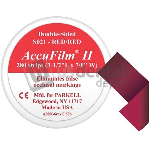 PARKELL - Accu-Film ll Accu-Film II - red/red. Double-sided .0008in (2 005-S021 681306465047| eBay