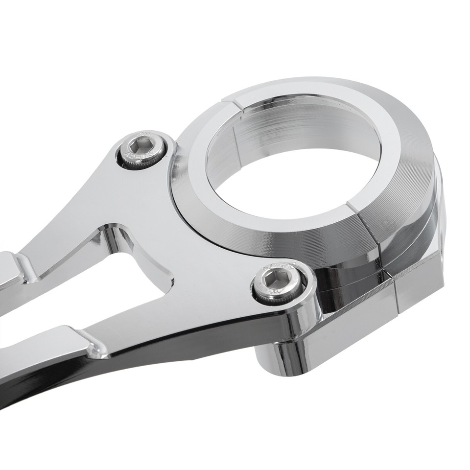 Chrome 49mm Fork Brace Stabilizer for Harley Touring Road Street Glide ...