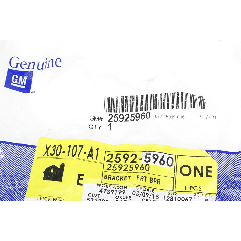 OEM NEW GM Front Bumper Grille Retainer Plate Left Driver 08-12 Malibu ...