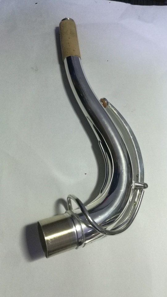 Eastern Music silver plated MKVI yellow brass tenor saxophone neck ...