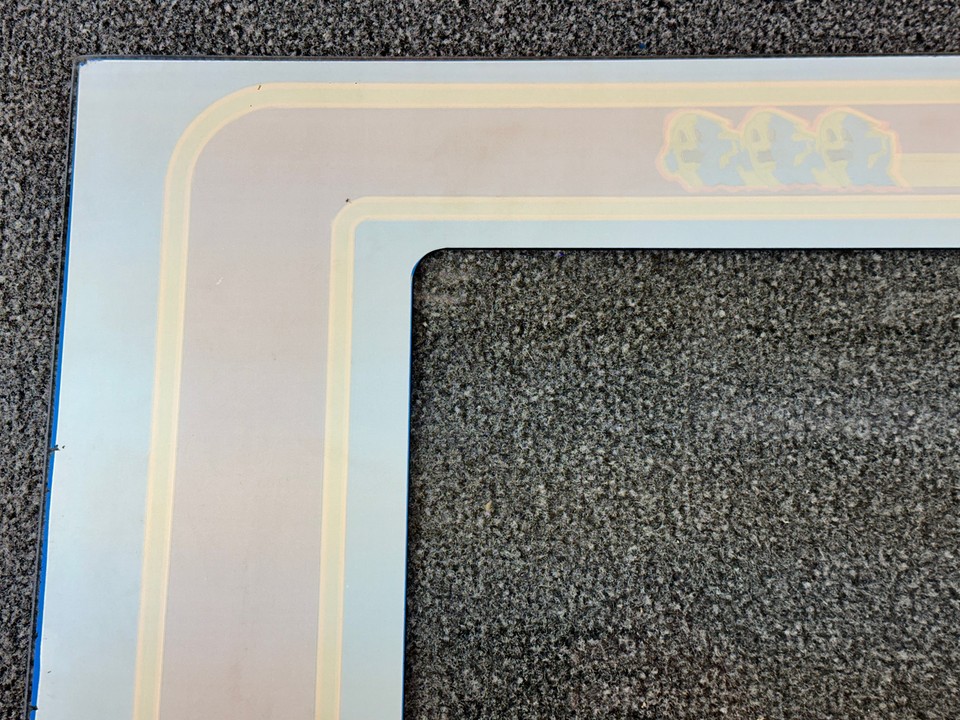 Midway Ms. Pac-Man Pacman Arcade Video Game Bezel Silk Screened ...
