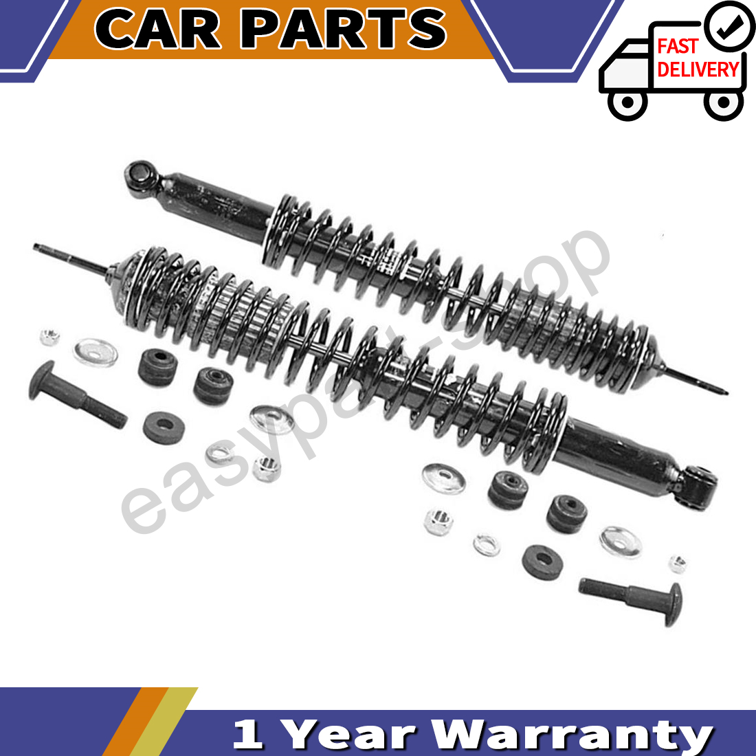 58510 Monroe Set of 2 Shock Absorber and Strut Assemblies for Chevy ...
