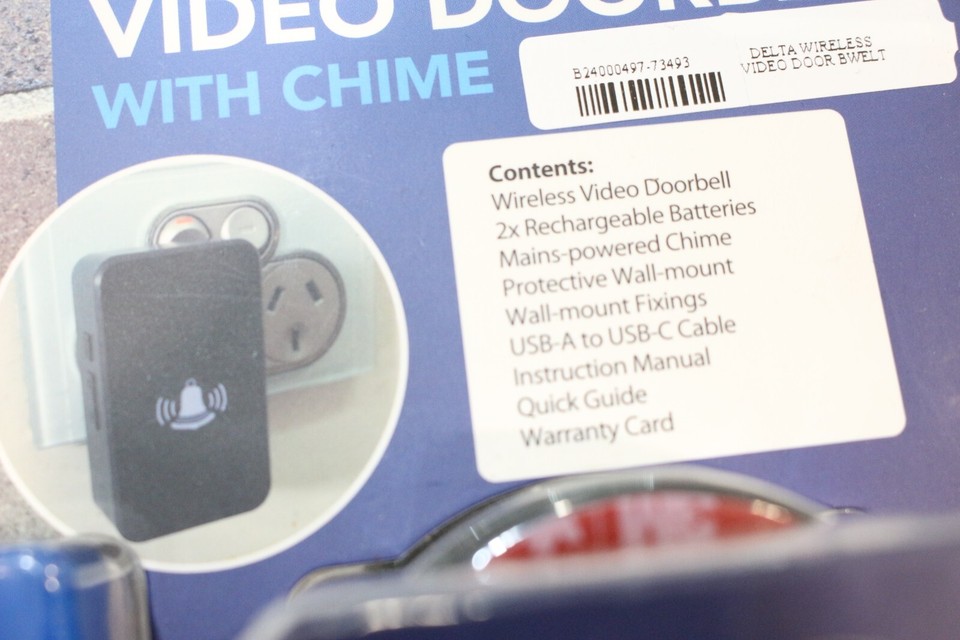 Delta Wireless Video Doorbell with Chime | eBay Australia