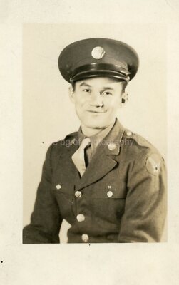 Found SOLDIER Photograph BLACK AND WHITE Military Portrait VINTAGE 210 ...