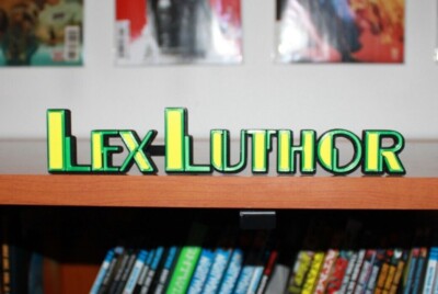 Lex Luthor 3D printed Comic Logo Art | eBay
