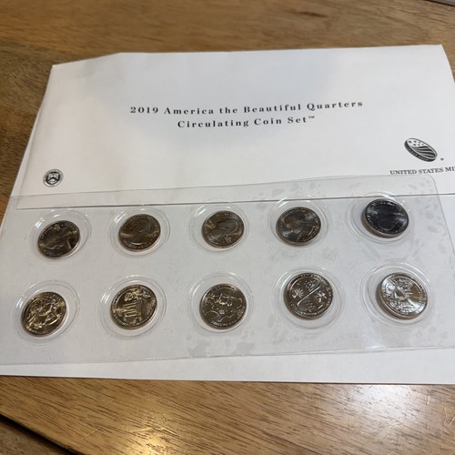 2019 AMERICA THE BEAUTIFUL QUARTERS CIRCULATING 10 COIN SET. US MINT | eBay