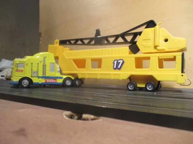 CUSTOM SLOT CAR (BATTERY POWERED) Vintage Kentoys Tonka Tractor Trailer ...