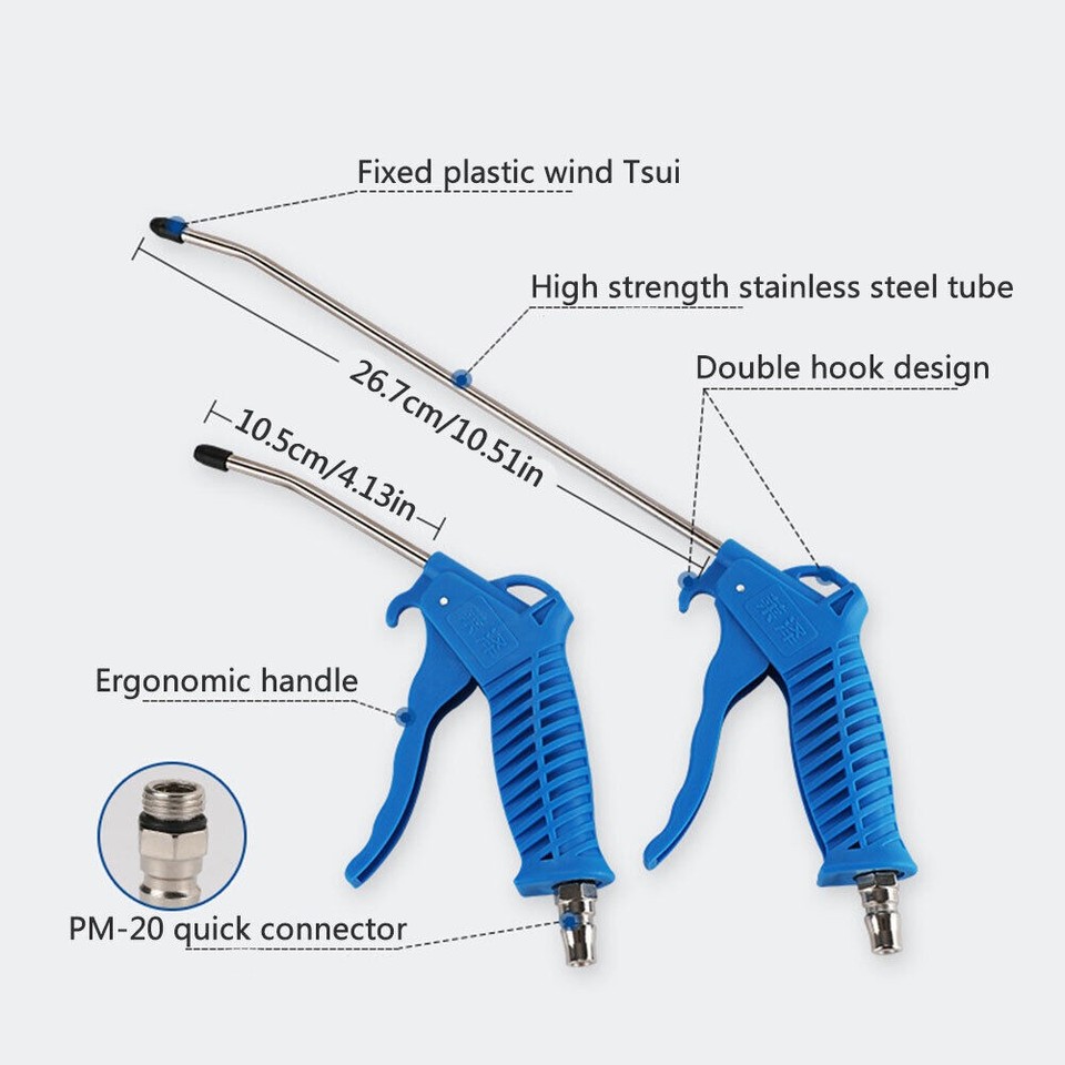 3x Air Compressor Air Duster Gun Tool Compressed Air Blow Gun Air ...