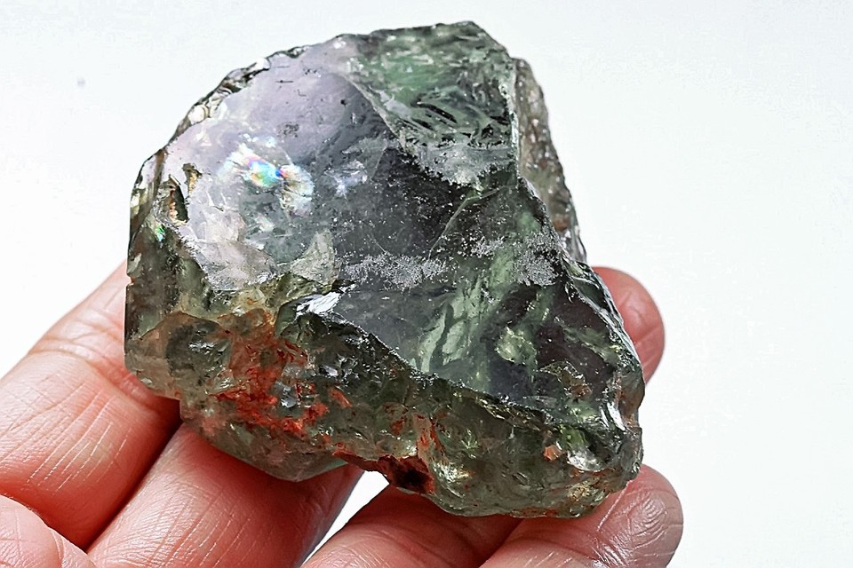 393Ct Aquamarine Super Santa Maria Blue Crystal Facet Rough Specimen ...