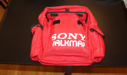 Vintage 80s SONY Walkman Backpack Red - Fresh Clean | eBay