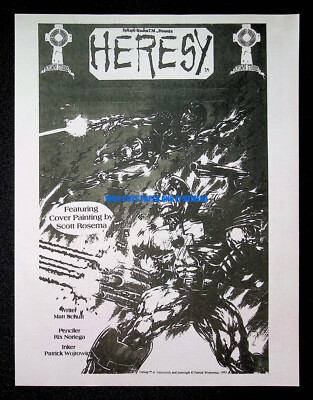 Heresy Epitaph Studios Comics 1995 Trade Print Magazine Ad Poster ...