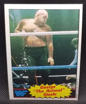 1985 Topps WWF George The Animal Steele #21 | eBay
