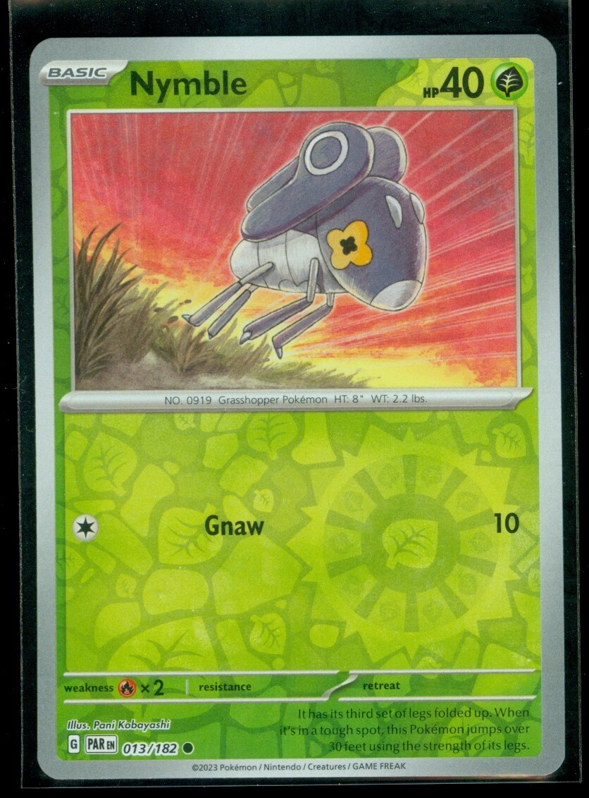 Pokemon NYMBLE 013/182 Paradox Rift - Rev Holo - - MINT | eBay