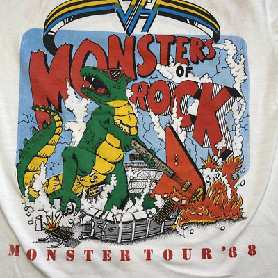 1988 Monsters Of Rock Tour Cotton White Unisex T-shirt S-5XL KK100 | eBay