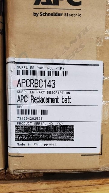 APC Replacement Battery Cartridge #143 - (APCRBC143) for sale online | eBay