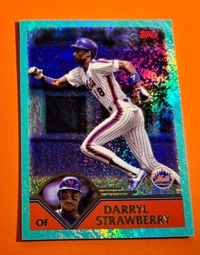 2023 Topps Archives Aqua Sparkle Parallel Darryl Strawberry #/75 - Mets ...