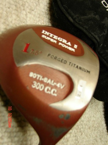 *Integra II Super Power Forged Titanium 7.5* #1 Driver w/Head Cover Men ...