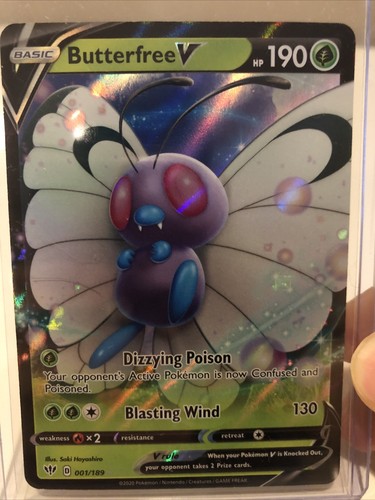 Pokémon TCG Butterfree V Darkness Ablaze 001/189 Holo Ultra Rare NM | eBay
