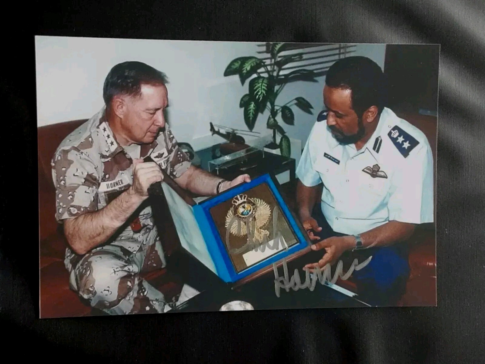 CHUCK HORNER U.S. AIR FORCE GENERAL DESERT STORM AUTOGRAPHED SIGNED 4x6 ...