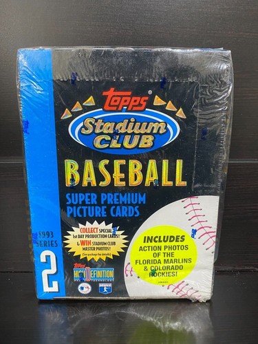 1993 Topps Stadium Club Super Premium Baseball Cards Box Series 2 ...