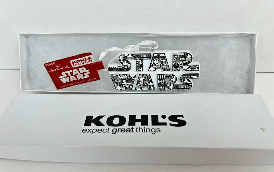 Kohls Disney 'Star Wars' Christmas Tree Ornament, Table Top Decor Black ...