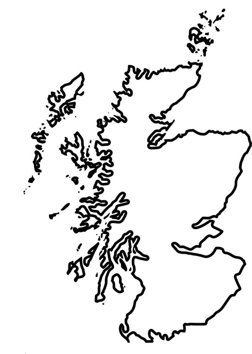 Printable Blank Map Of Scotland