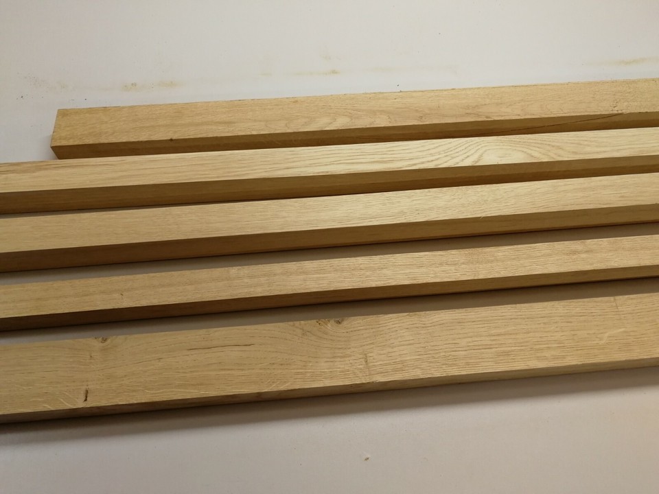 Solid Oak Flat Threshold Strip Bead 10mm One square Edge hardwood | eBay UK