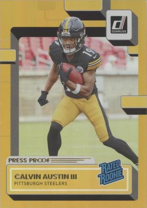 2022 Panini Donruss - Rated Rookie Calvin Austin III #336 Press Proof ...